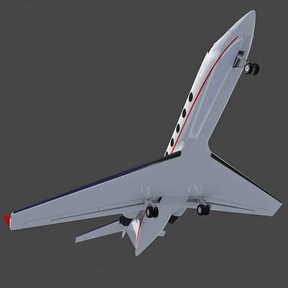 Business Jet Aircraft 3D model - Download Light Aircraft on 3DModels.org