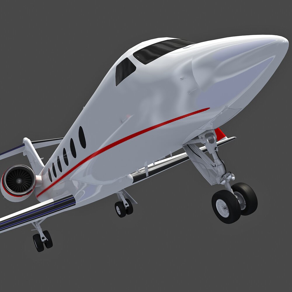 Business Jet Aircraft 3D model - Download Light Aircraft on 3DModels.org