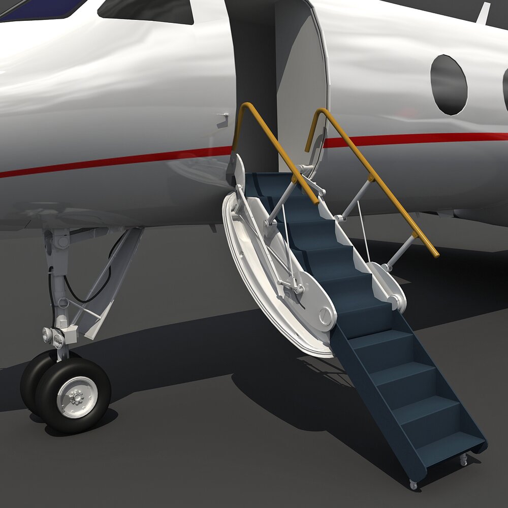 Business Jet Aircraft 3D model - Download Light Aircraft on 3DModels.org
