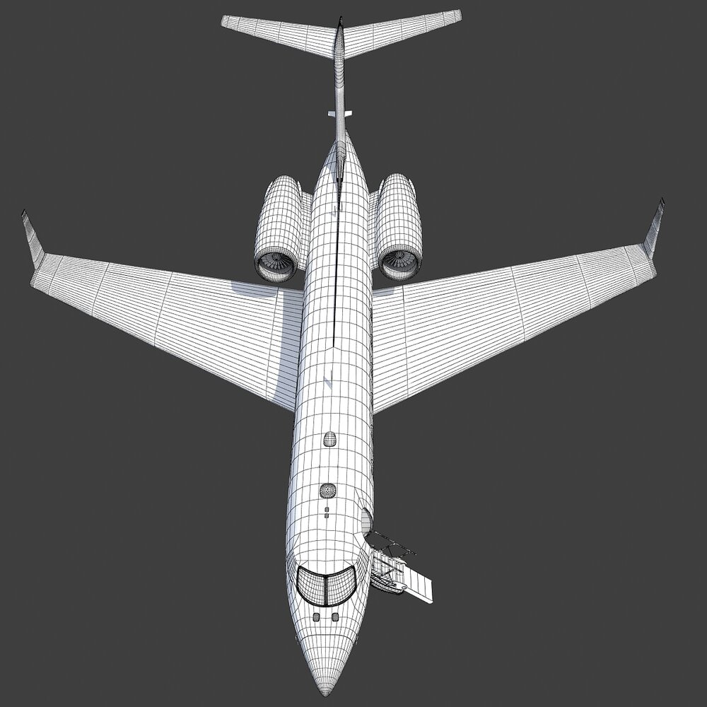 Business Jet Aircraft 3D model - Download Light Aircraft on 3DModels.org