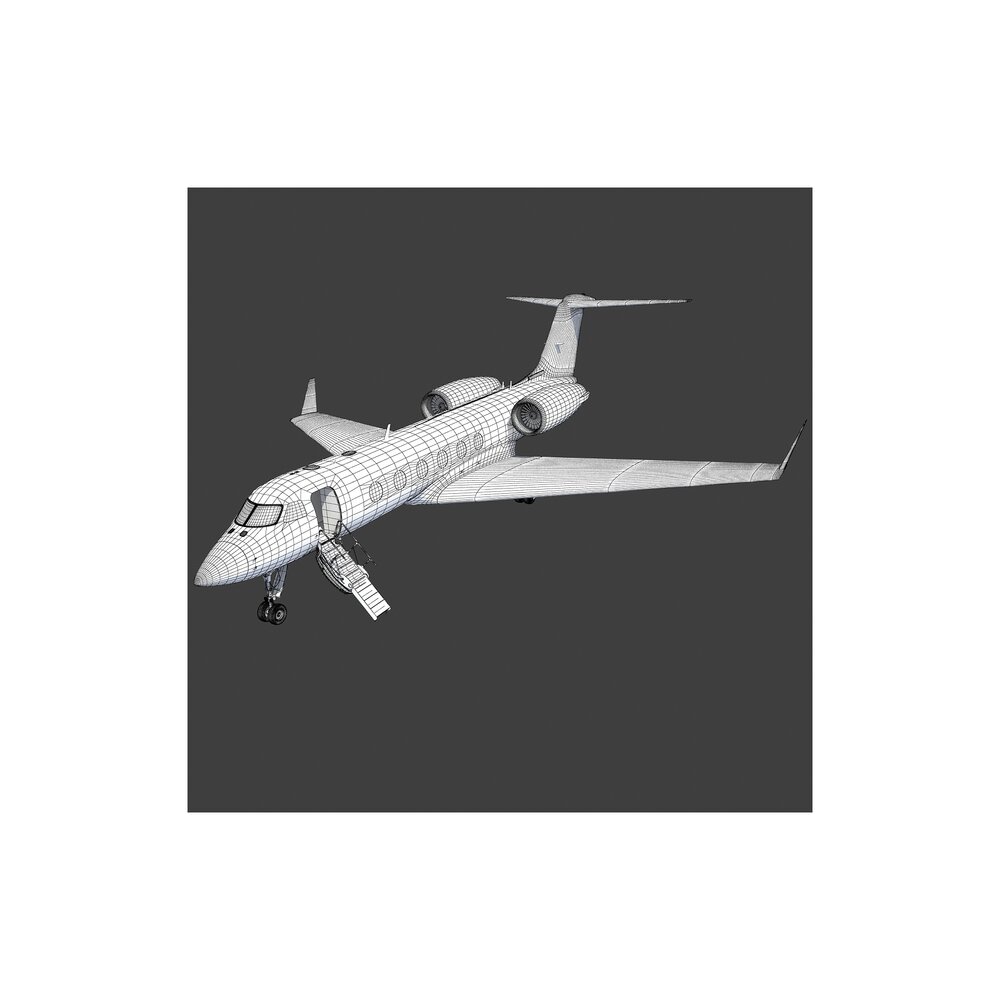 Business Jet Aircraft 3D model - Download Light Aircraft on 3DModels.org
