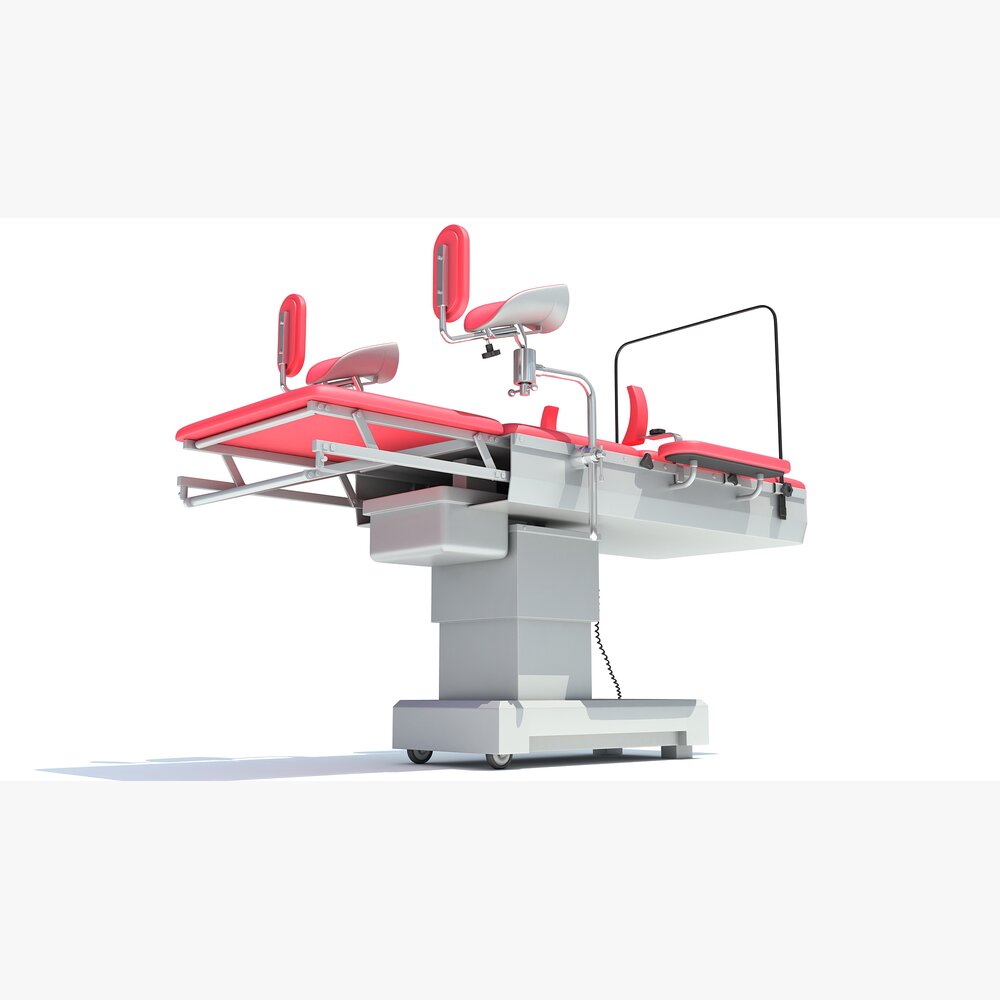 Gynecological Procedure Table 3D model - Download Medical Equipment on ...
