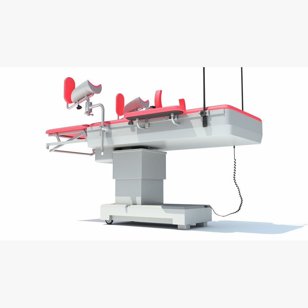 Gynecological Procedure Table 3D model - Download Medical Equipment on ...