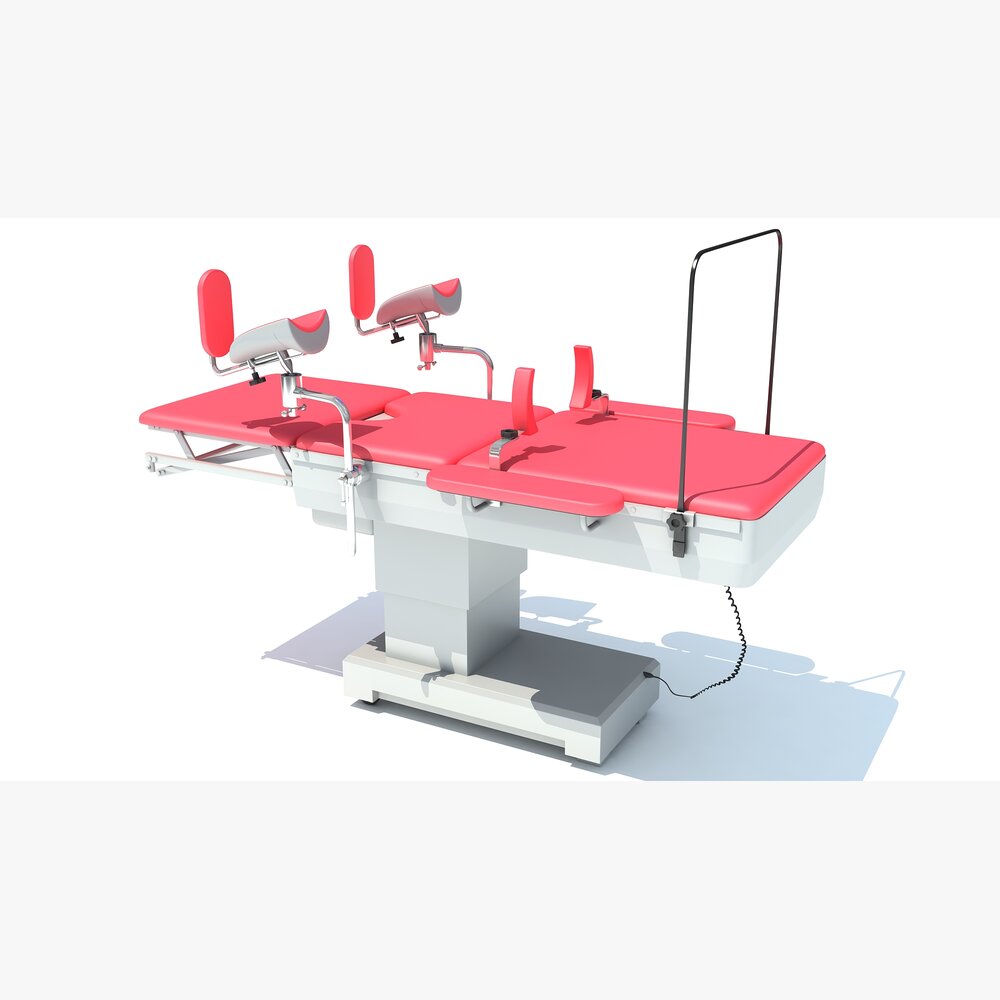 Gynecological Procedure Table 3D model - Download Medical Equipment on ...