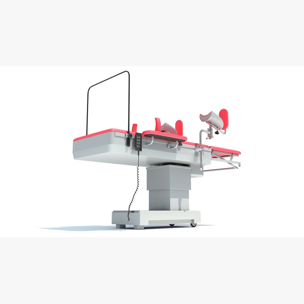 Gynecological Procedure Table 3D model - Download Medical Equipment on ...