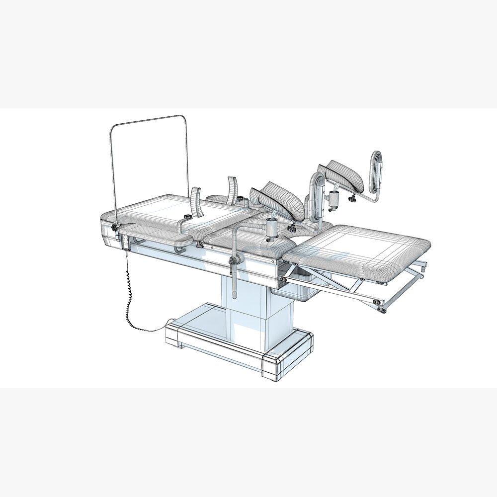 Gynecological Procedure Table 3D model - Download Medical Equipment on ...