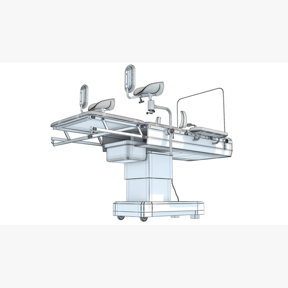 Gynecological Procedure Table 3D model - Download Medical Equipment on ...
