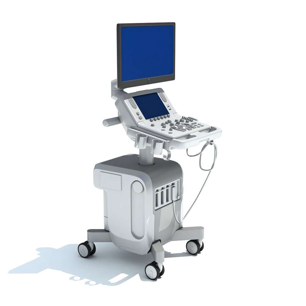 Escáner Ultrasonido Médico Modelo 3D - Descargar Medical Equipment on ...
