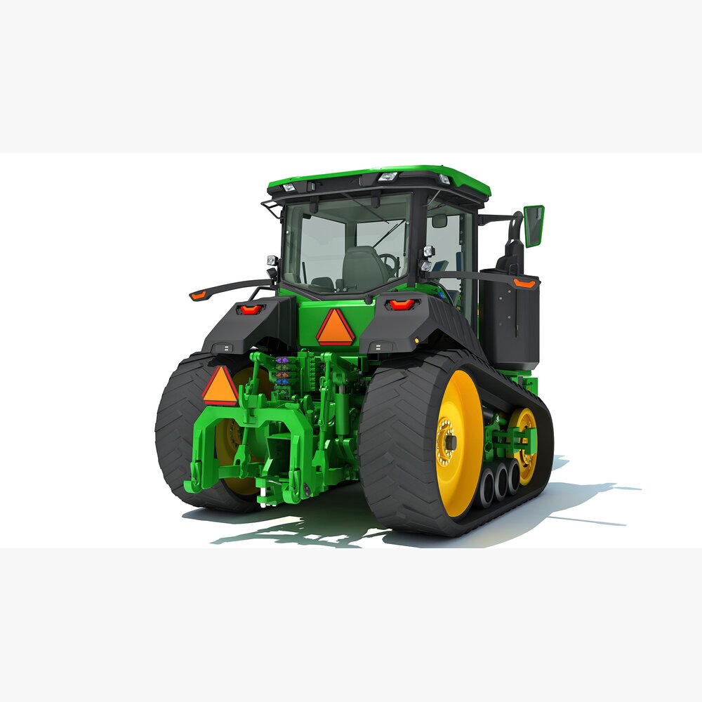 Green Tracked Tractor 3D model - Download Tractor on 3DModels.org