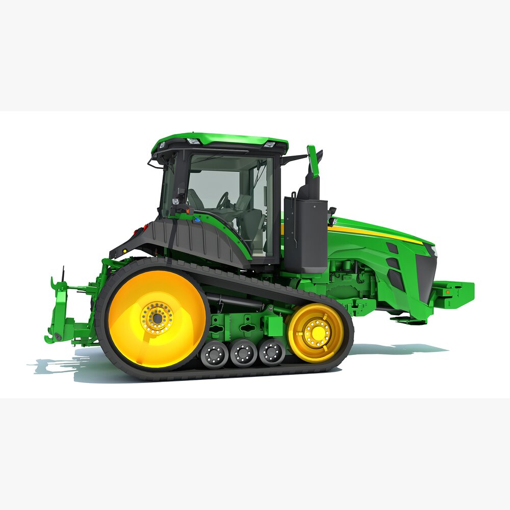 Green Tracked Tractor 3D model - Download Tractor on 3DModels.org