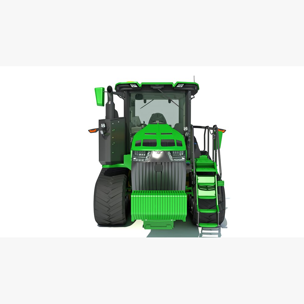 Green Tracked Tractor 3D model - Download Tractor on 3DModels.org