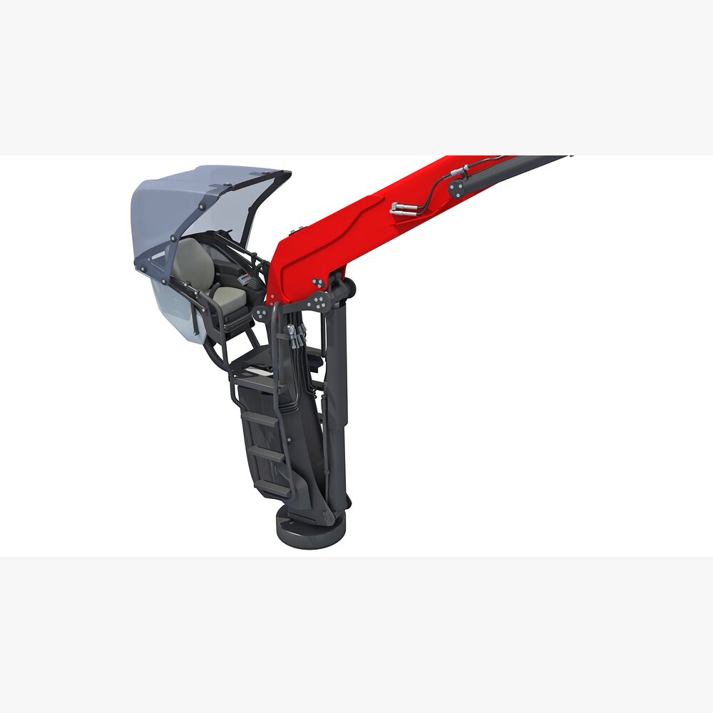 Timber Crane with Hydraulic Grapple 3D model - Download Trailer on ...