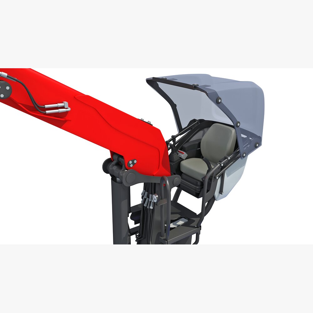 Timber Crane with Hydraulic Grapple 3D model - Download Trailer on ...