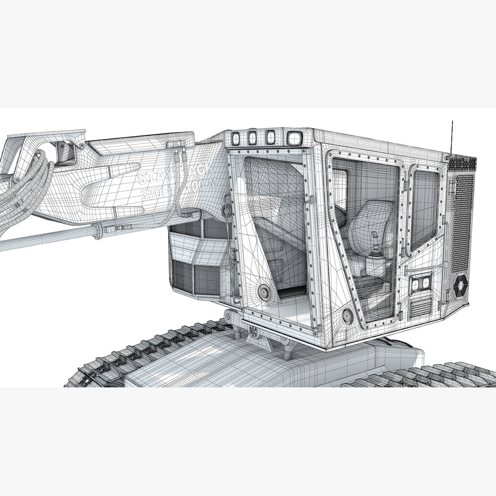 Tracked Feller Buncher Forestry Harvester 3D model - Download Tractor ...