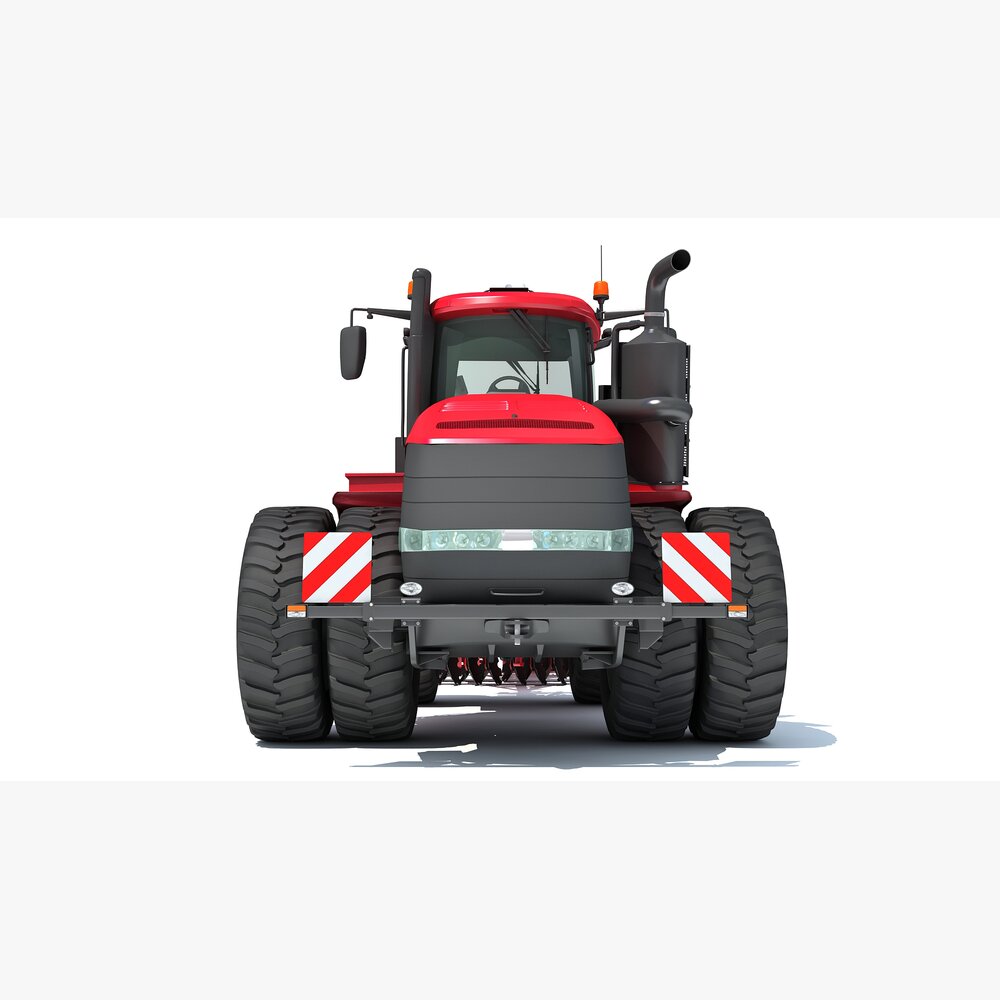 Tractor With Expandable Disc Cultivator 3D model - Download Tractor on ...