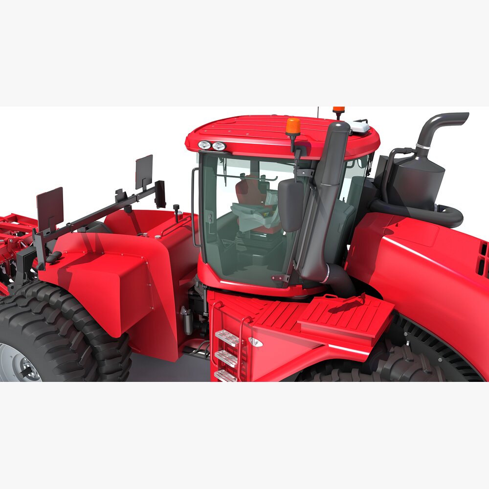 Tractor With Expandable Disc Cultivator 3D model - Download Tractor on ...