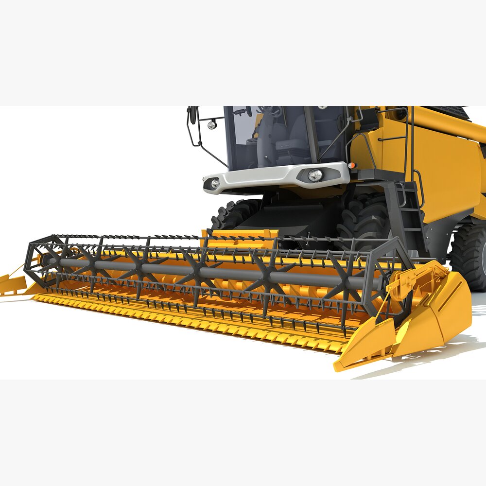 Multi-Row Corn Combine 3D model - Download Tractor on 3DModels.org