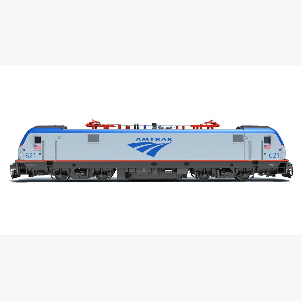 Amtrak Electric Locomotive 3D model - Download Locomotive on 3DModels.org
