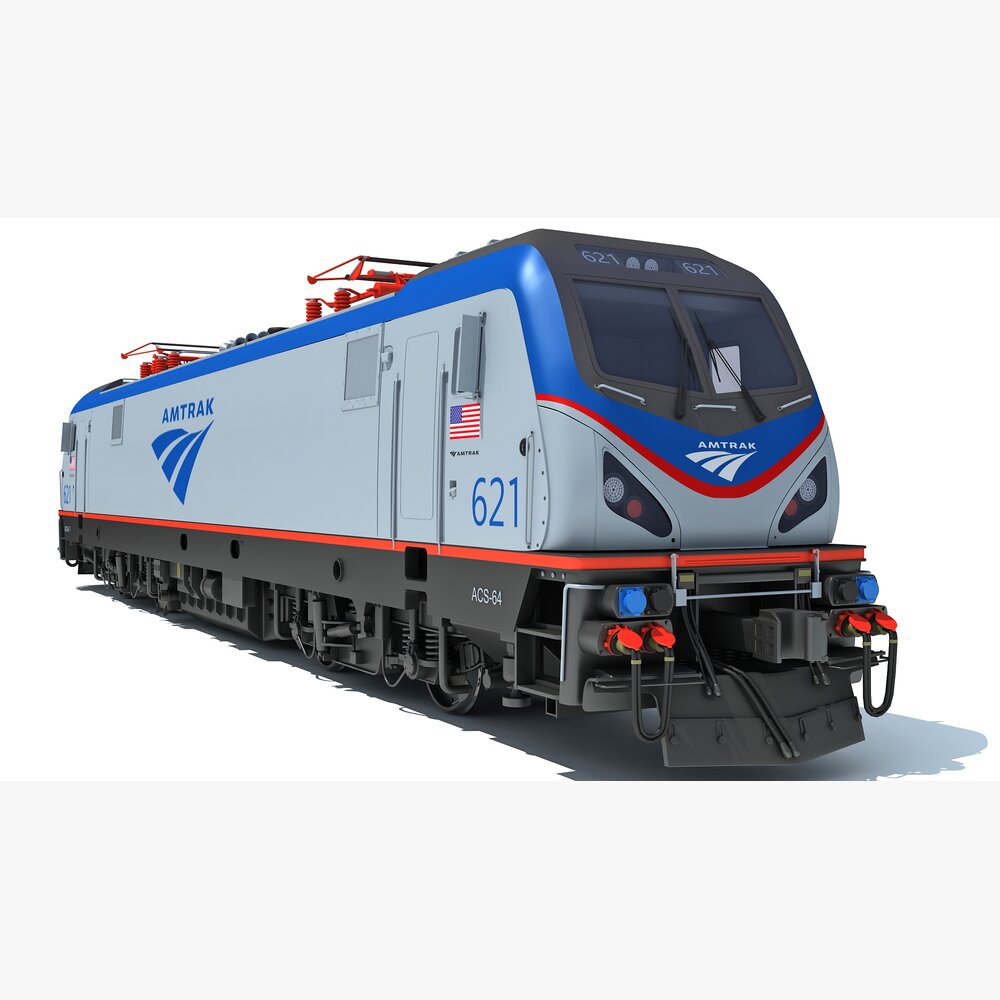 Amtrak Electric Locomotive 3D model - Download Locomotive on 3DModels.org