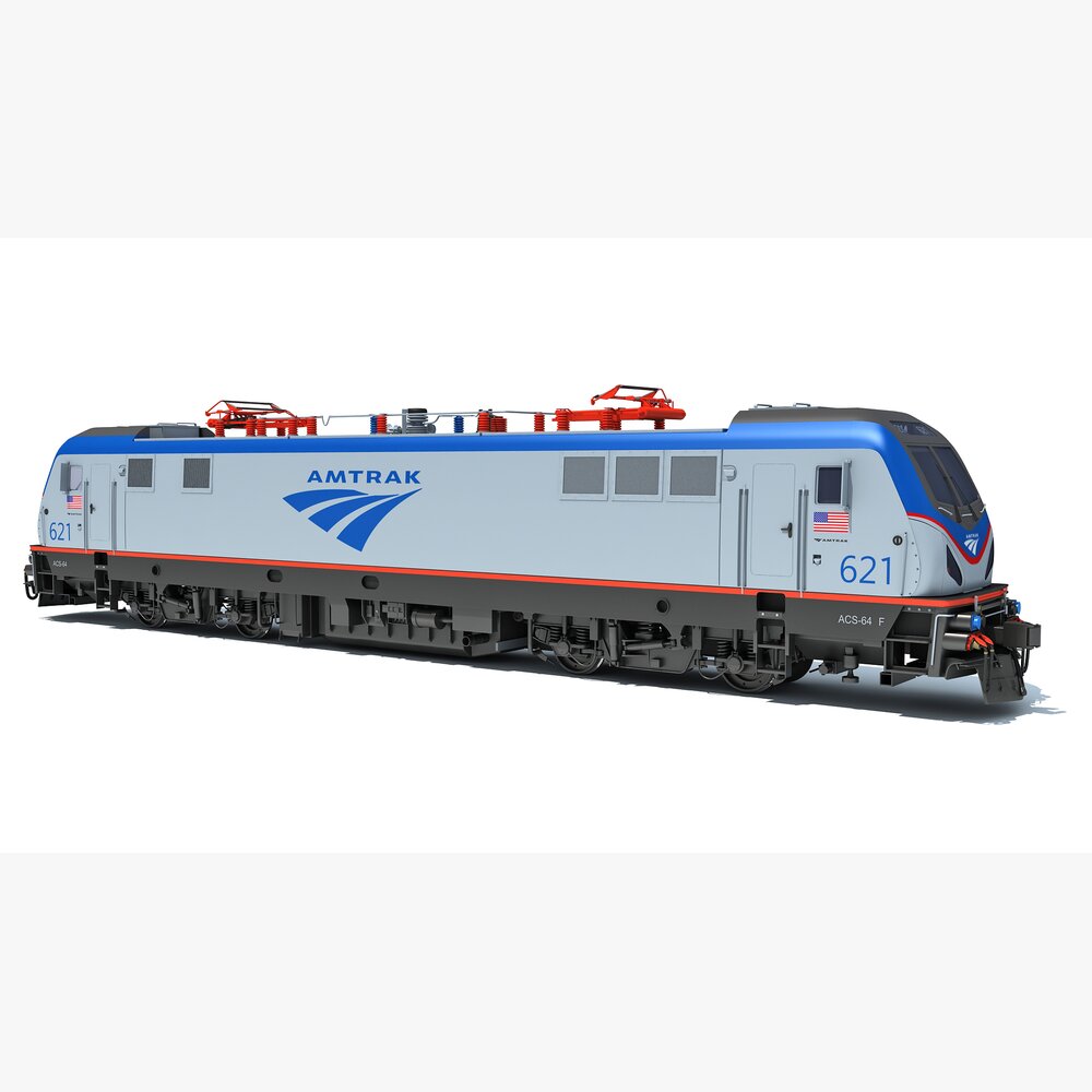 Amtrak Electric Locomotive 3D model - Download Locomotive on 3DModels.org