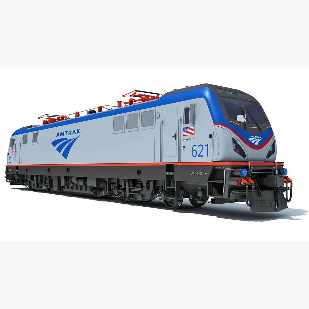 Amtrak Electric Locomotive 3D model - Download Locomotive on 3DModels.org