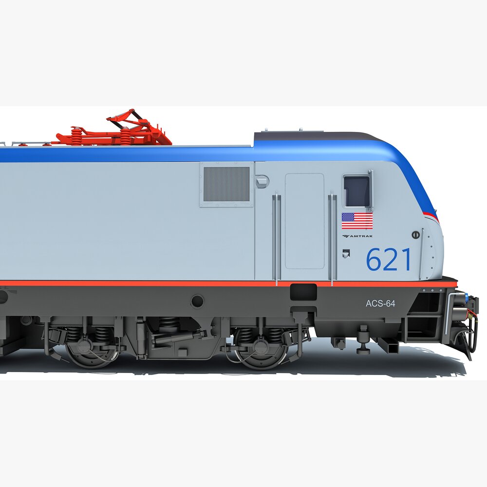 Amtrak Electric Locomotive 3D model - Download Locomotive on 3DModels.org