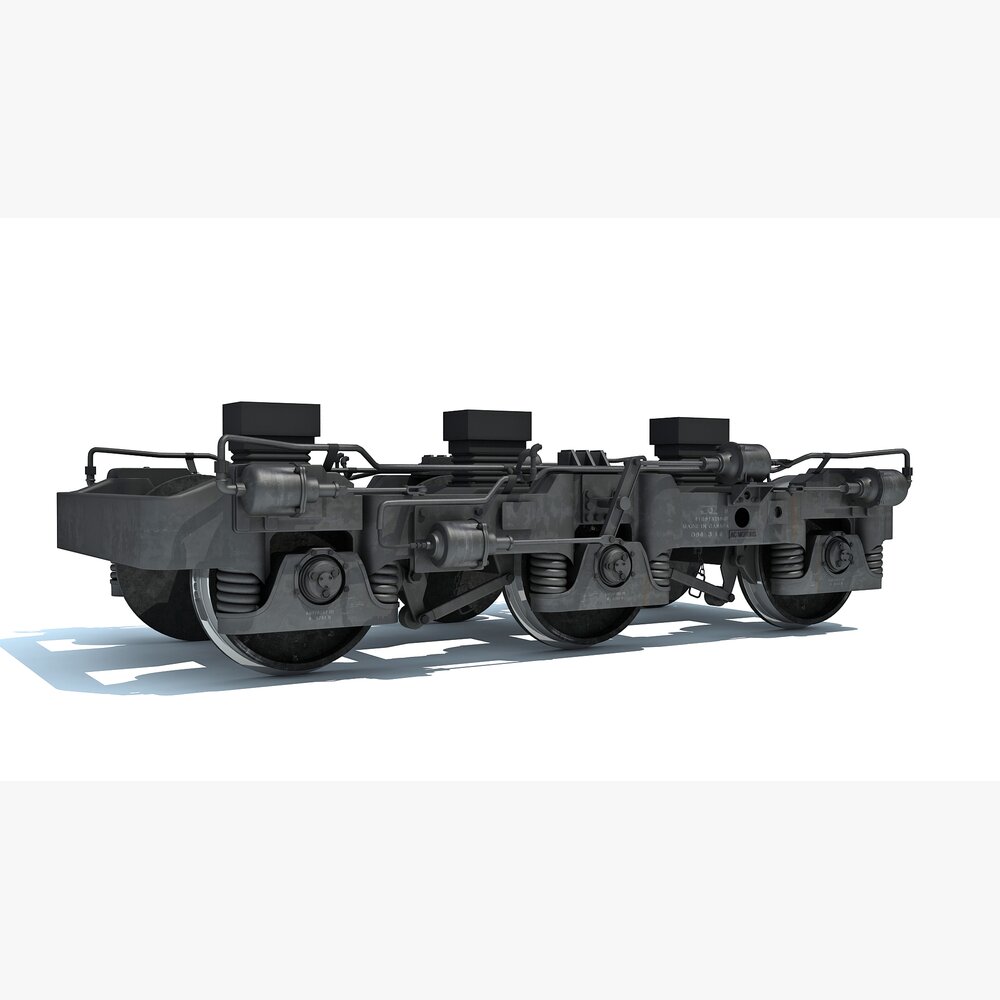 Hi-Ad Train Trucks Wheels 3D model - Download Rail wagons on 3DModels.org