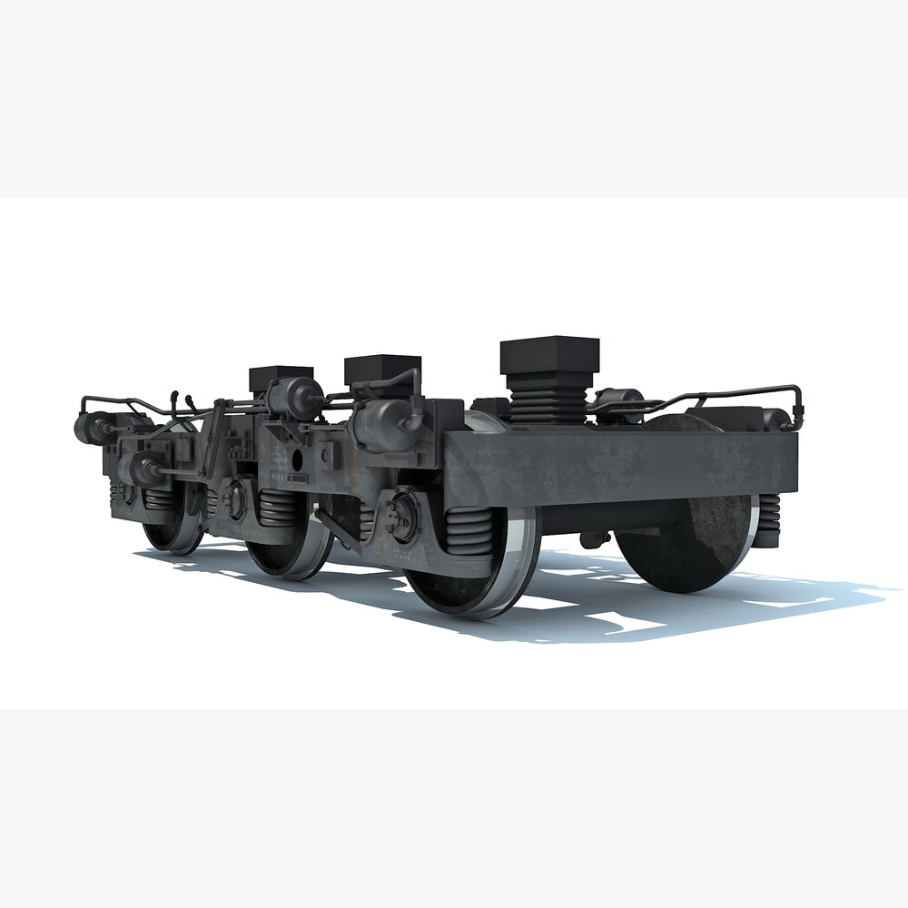 Hi-Ad Train Trucks Wheels 3D model - Download Rail wagons on 3DModels.org