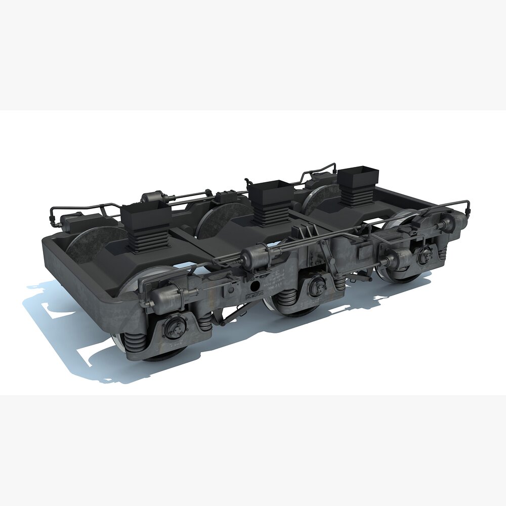 Hi-Ad Train Trucks Wheels 3D model - Download Rail wagons on 3DModels.org
