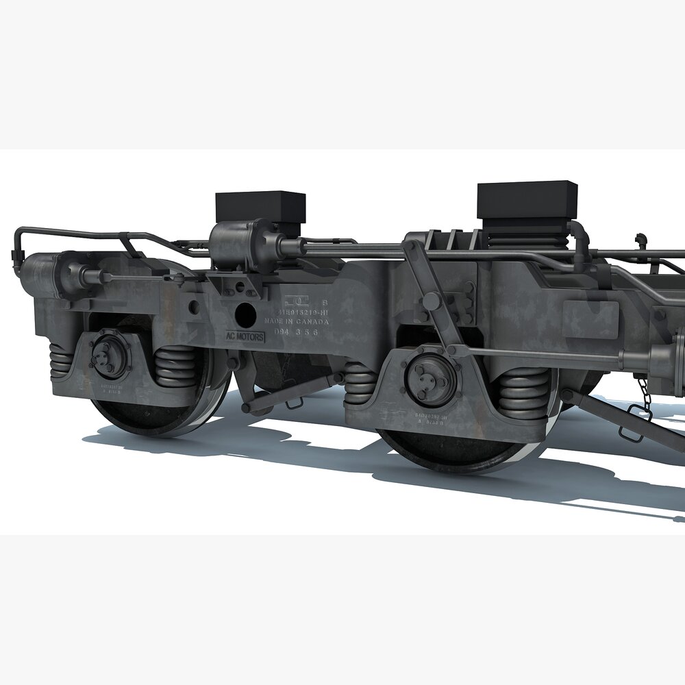 Hi-Ad Train Trucks Wheels 3D model - Download Rail wagons on 3DModels.org