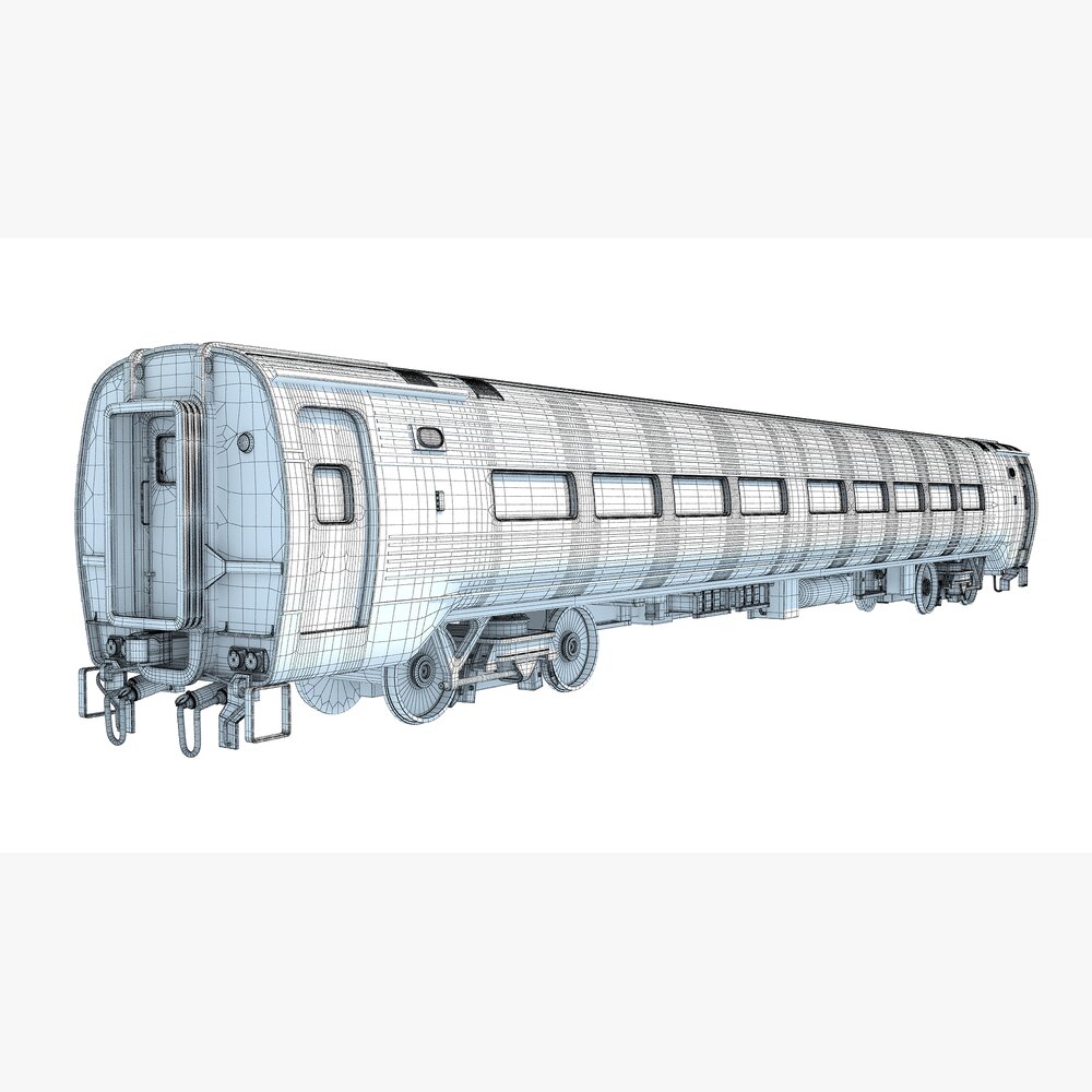 Passenger Train Car 3D 모델 - 다운로드 여객 열차 on 3DModels.org