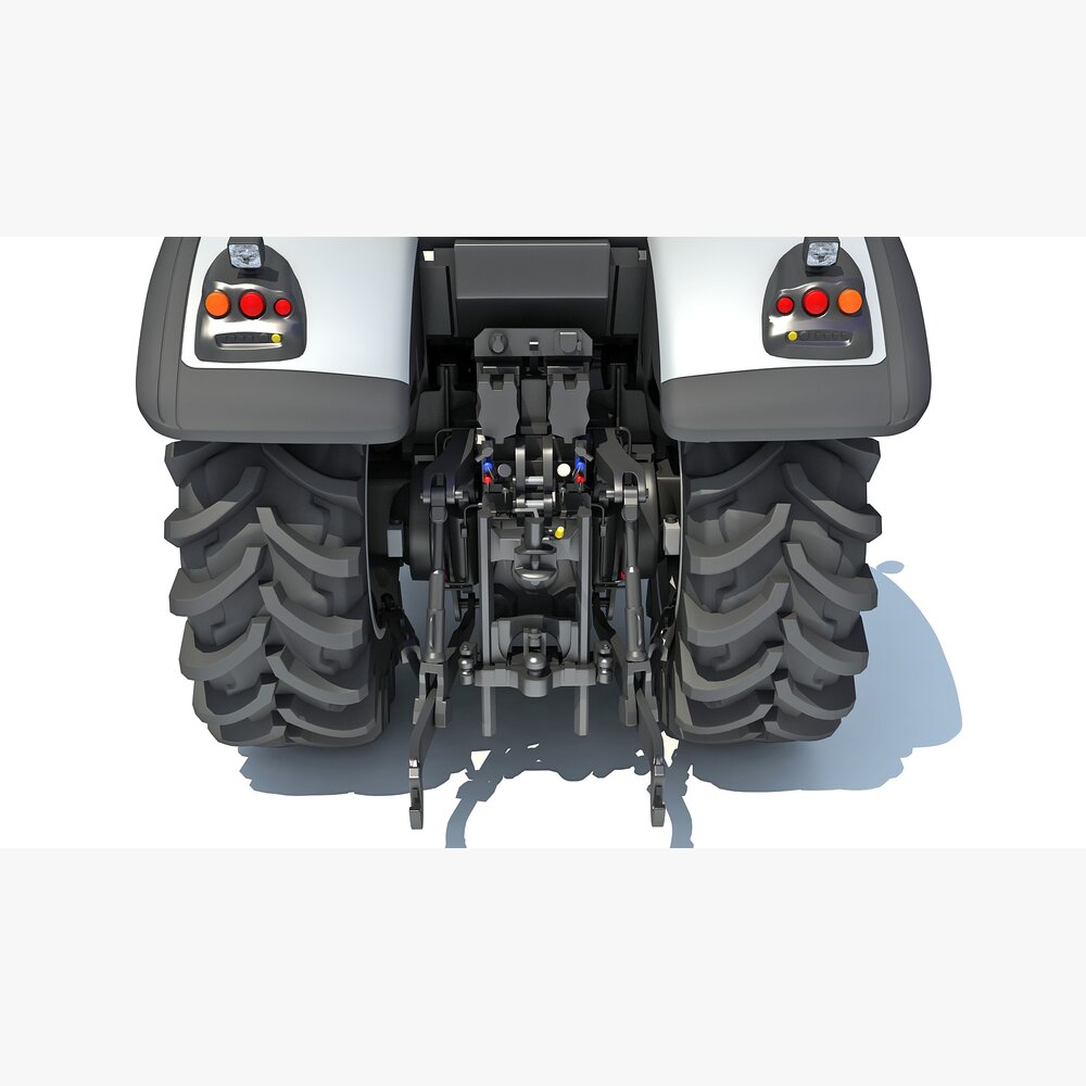 Modern Gray Farm Tractor 3D model - Download Tractor on 3DModels.org