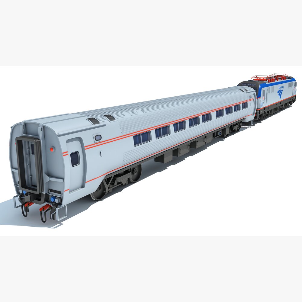 ACS-64 Passenger Train 3D model - Download Passenger train on 3DModels.org