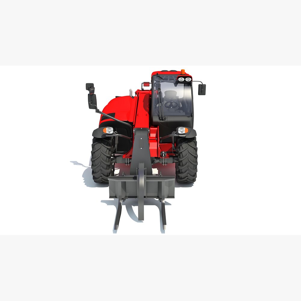 Compact Telescopic Forklift Handler 3D model - Download Tractor on ...
