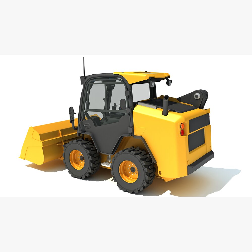 Skid Loader Shovel Bucket 3D model - Download Tractor on 3DModels.org