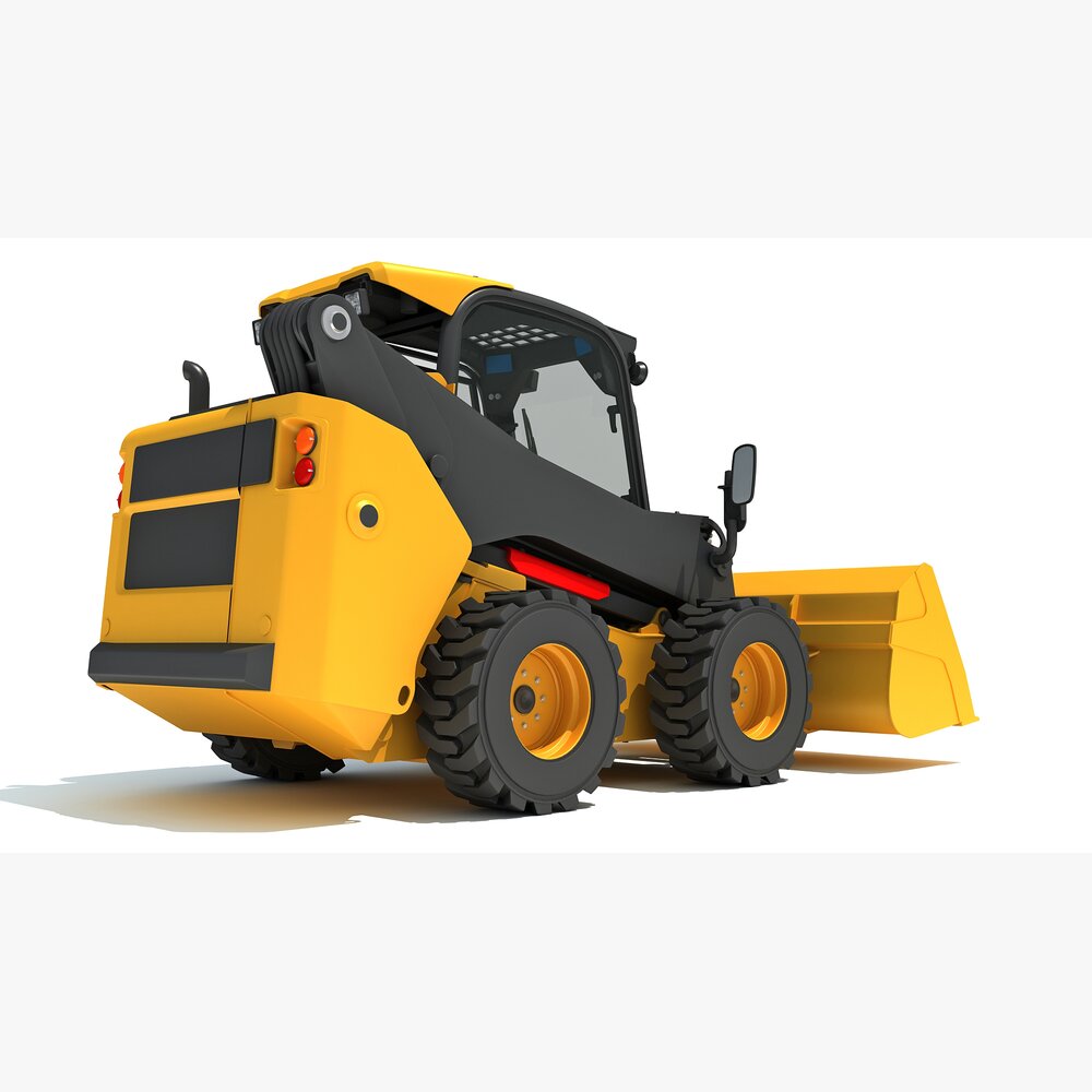Skid Loader Shovel Bucket 3D model - Download Tractor on 3DModels.org