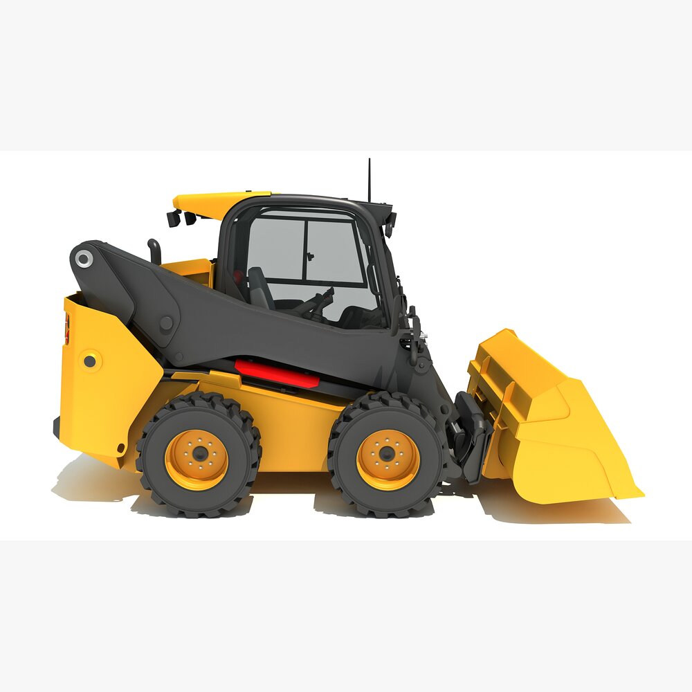 Skid Loader Shovel Bucket 3D model - Download Tractor on 3DModels.org