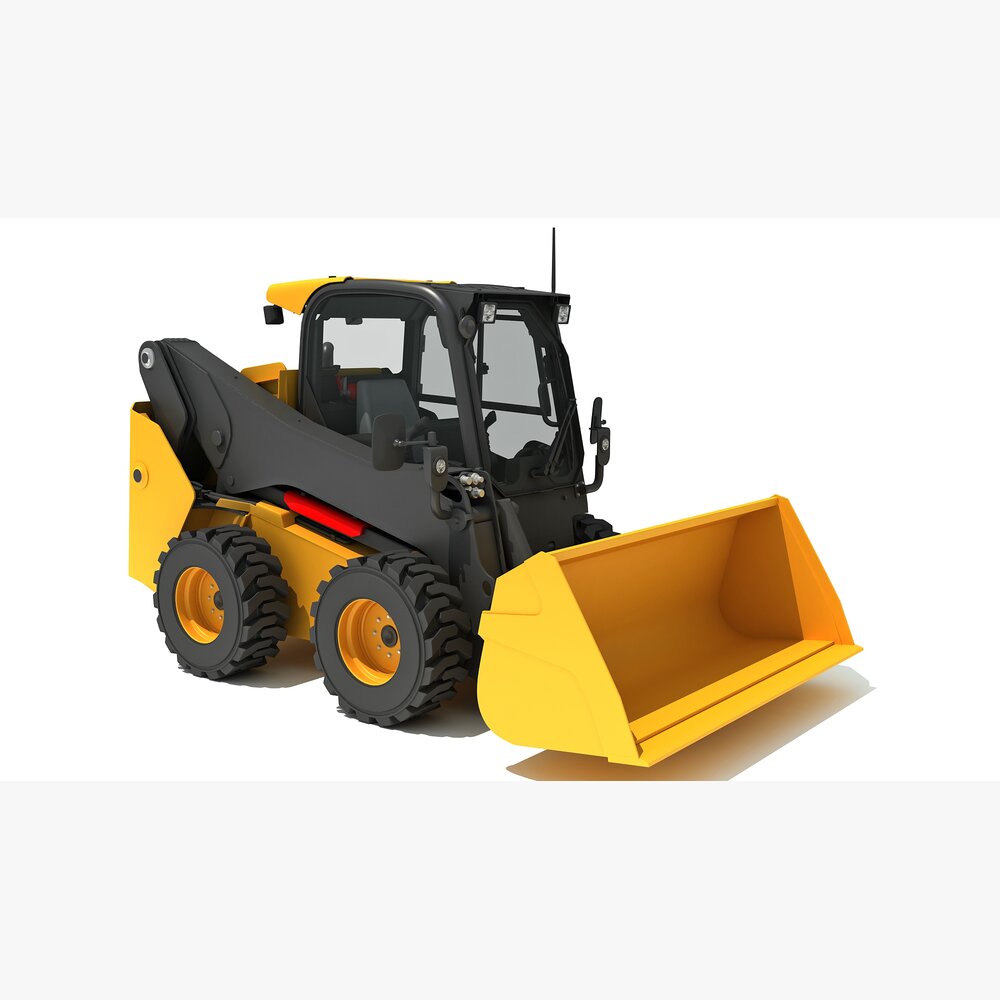 Skid Loader Shovel Bucket 3D model - Download Tractor on 3DModels.org