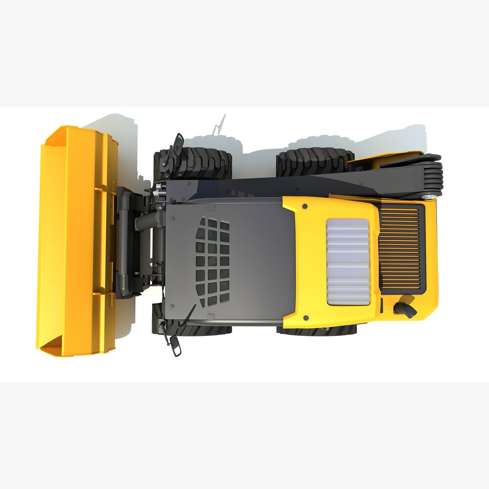 Skid Loader Shovel Bucket 3D model - Download Tractor on 3DModels.org