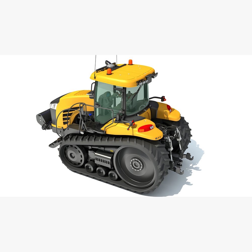 Track-Driven Farm Tractor 3D model - Download Tractor on 3DModels.org