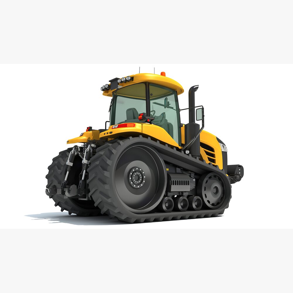 Track-Driven Farm Tractor 3D model - Download Tractor on 3DModels.org