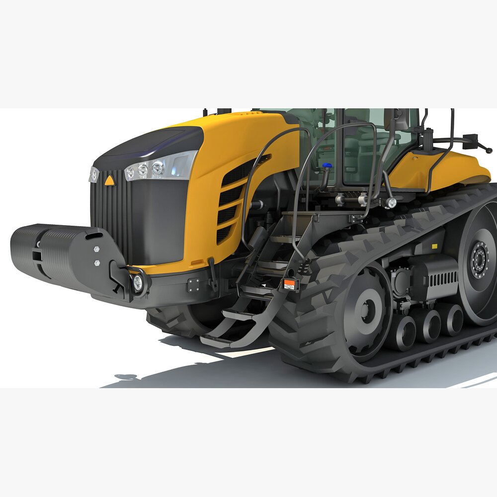 Track-Driven Farm Tractor 3D model - Download Tractor on 3DModels.org