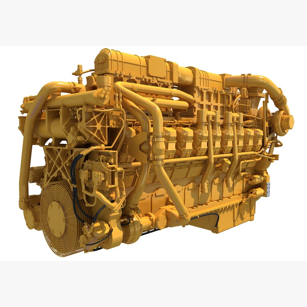Moteur Industriel Lourd 2017 Modèle 3D - Télécharger Moteur activé ...