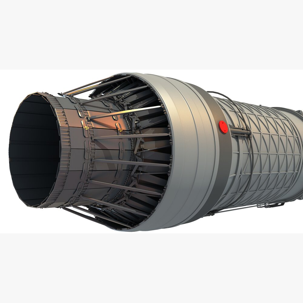 Afterburning Turbofan Engine 3D model - Download Engine on 3DModels.org