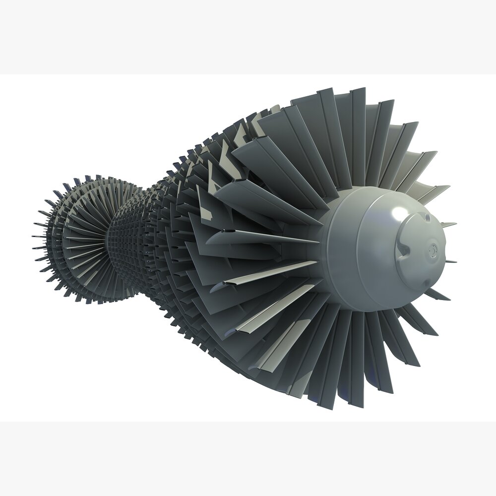 Aircraft Turbine 3D model - Download Engine on 3DModels.org