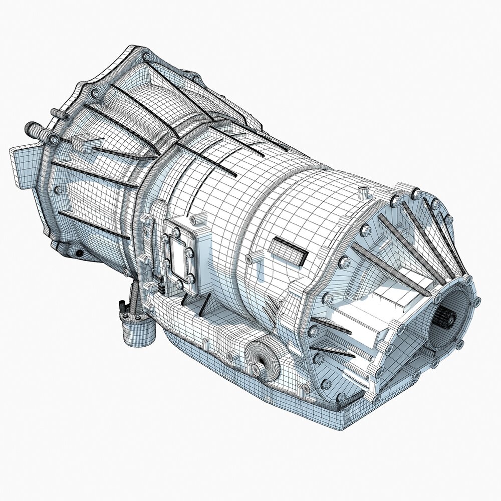 Allison Six Speed Automatic Transmission 3D model - Download Engine on ...