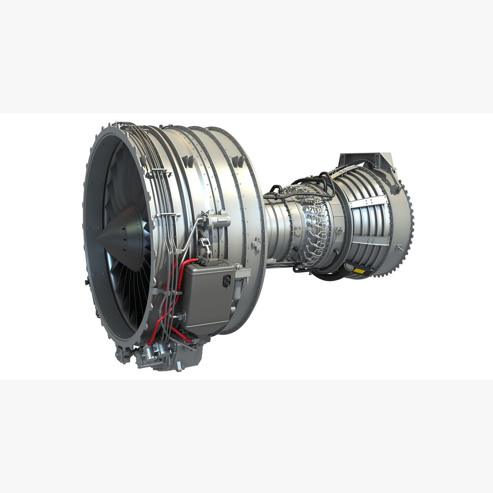 CFM 인터내셔널 CFM56 터보팬 항공기 제트 엔진 3D 모델 - 다운로드 엔진 켜기 3DModels.org