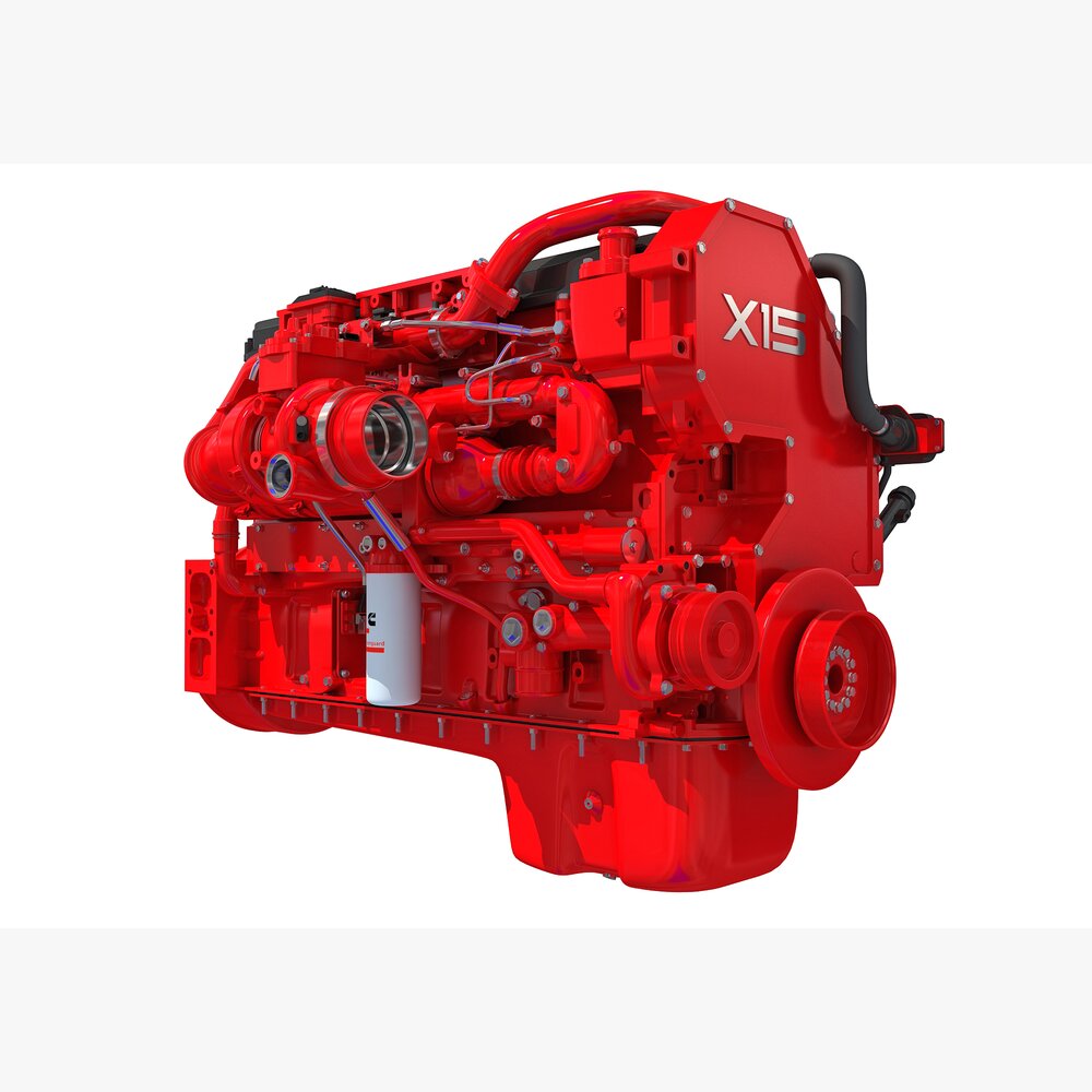 Cummins X15 Truck Engine 3D model - Download Engine on 3DModels.org
