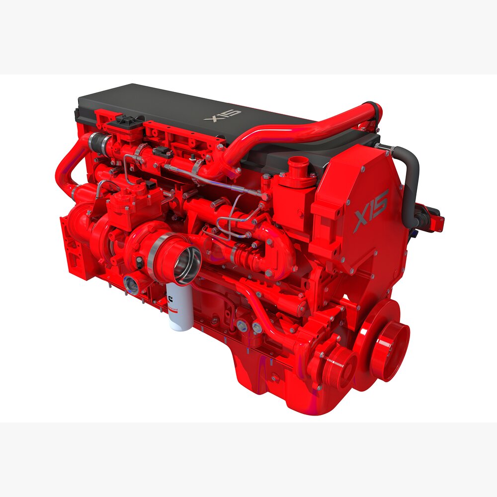 Motor Cummins X15 Para Camiones Pesados Modelo 3D - Descargar Motor on ...