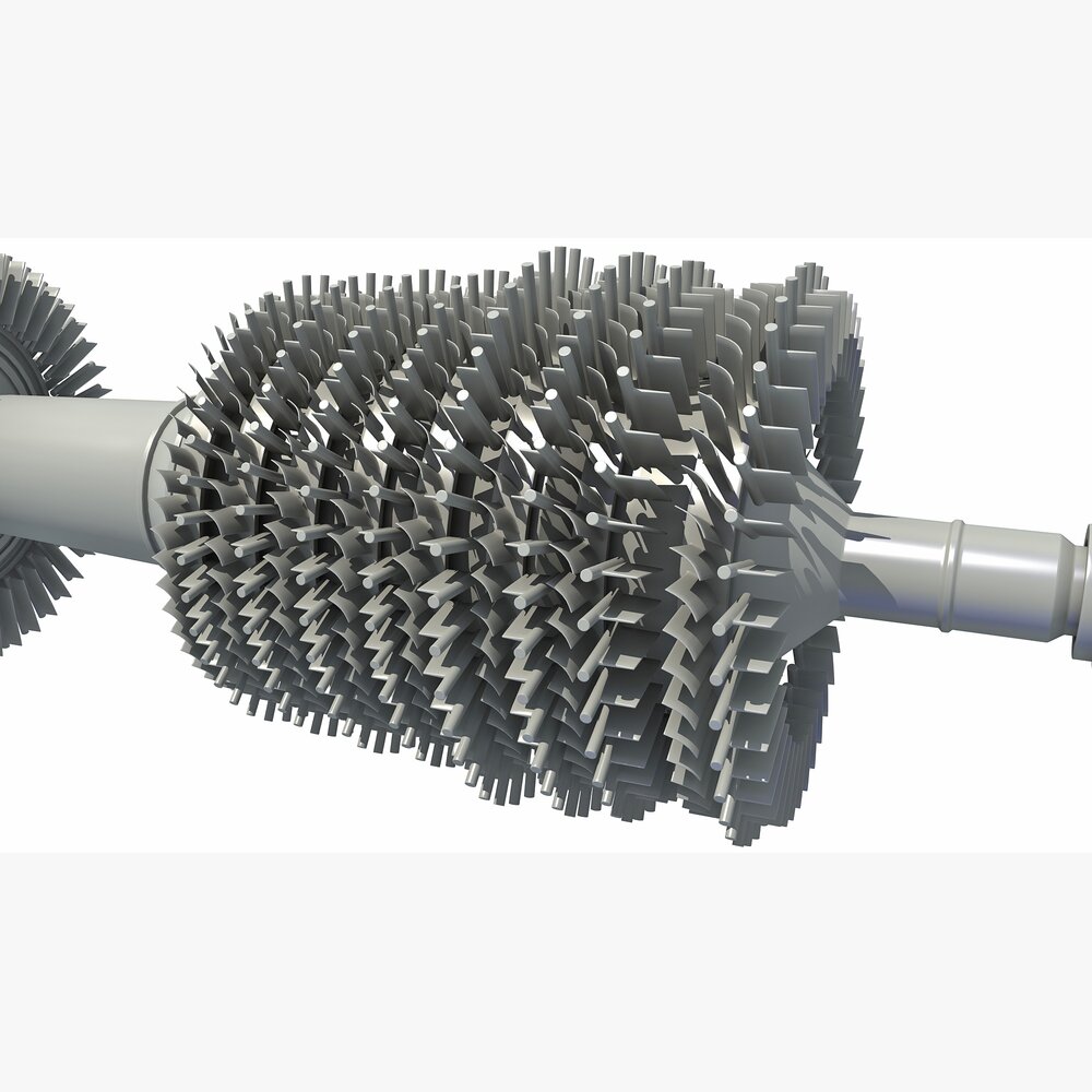 Detailed Aircraft Turbine 3D model - Download Engine on 3DModels.org